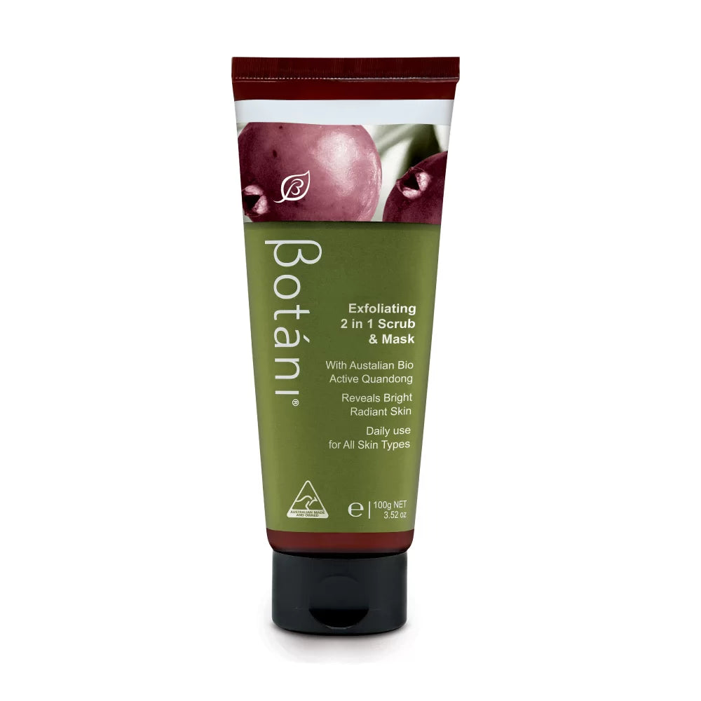 Exfoliating Facial Scrub | 2 in 1 Scrub & Mask | Botani Australia